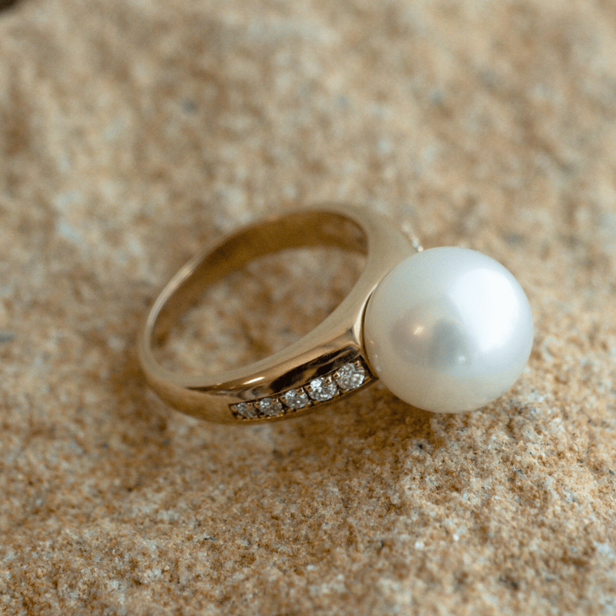Mojo Pearl Diamond Ring | South Sea Round Pearl | Pearls of Australia