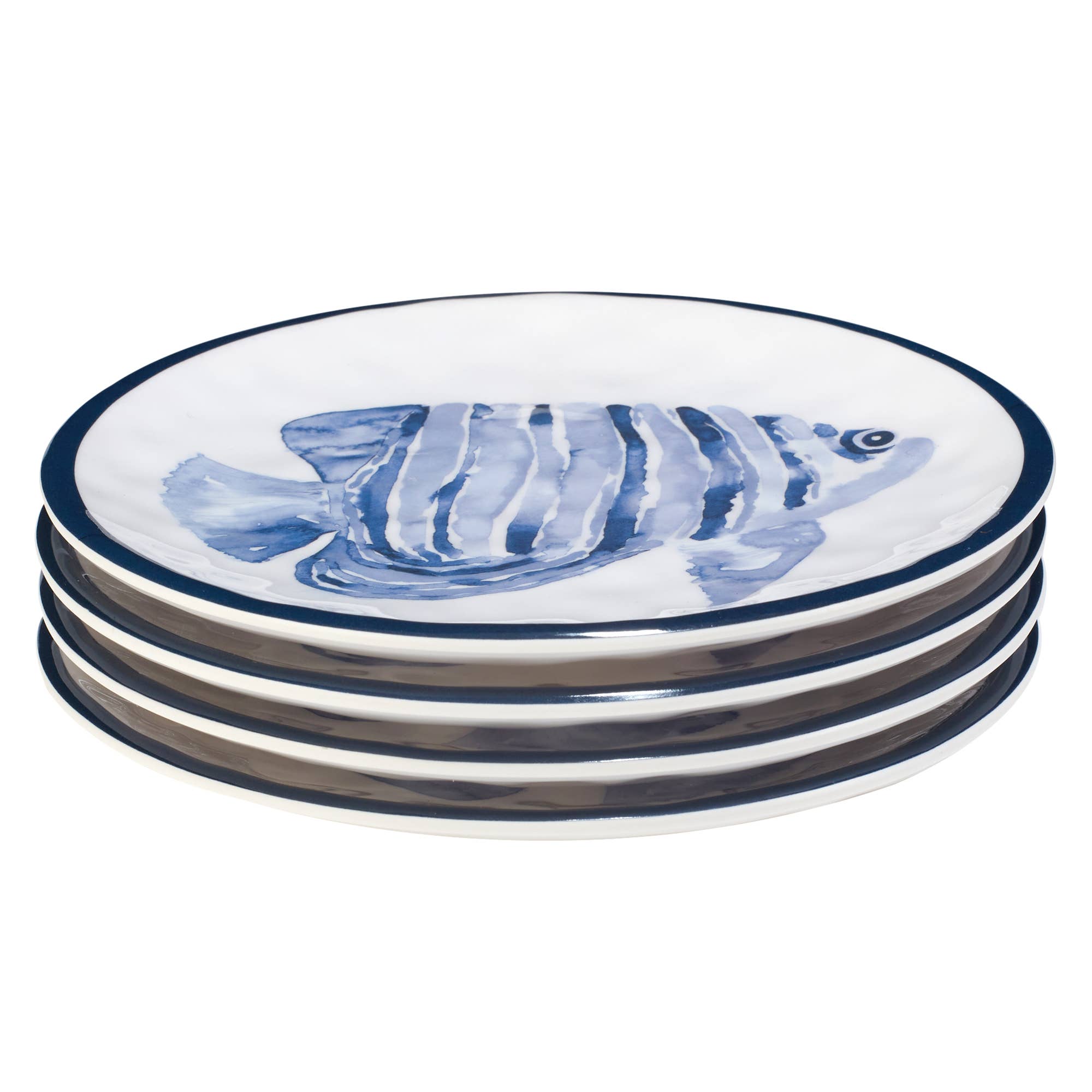Sea Life Set of 4 Canape Plates | Books, Souvenirs & Giftware | Pearls ...